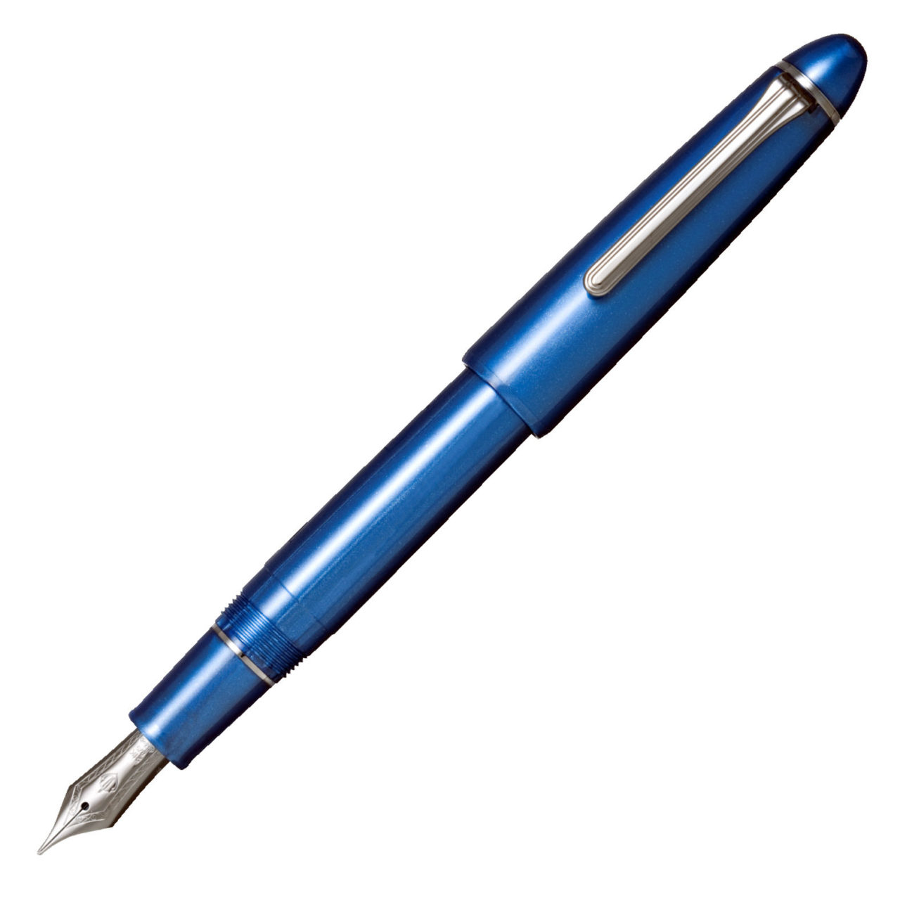 Sailor Ringless Metallic Simply Blue Fountain Pen